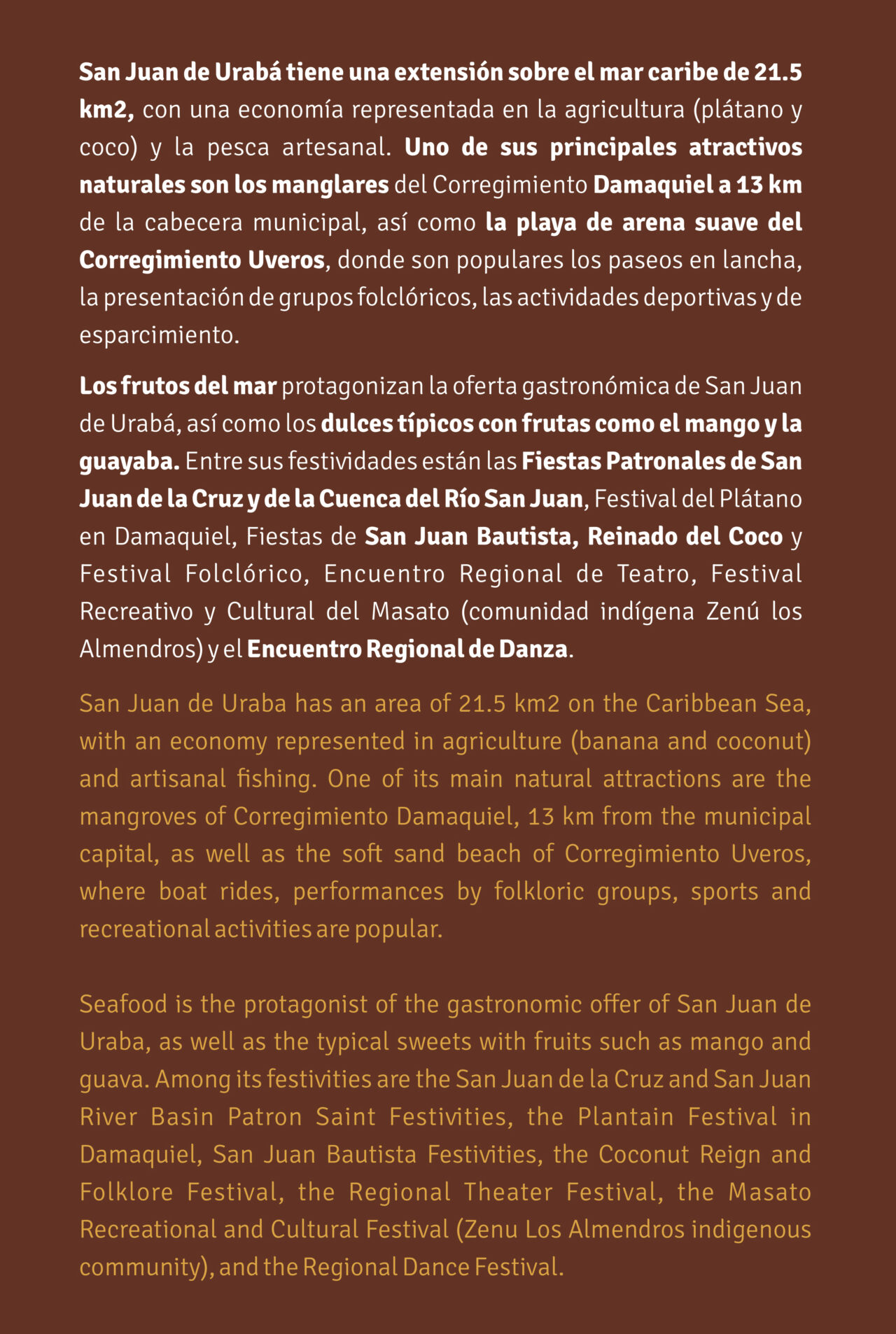 Municipio de San Juan de Urabá - Corporación Turística Urabá Darien Caribe